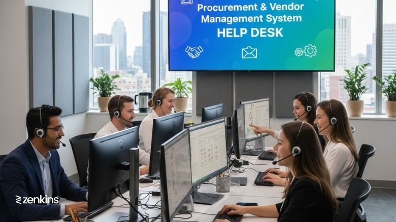 Procurement And Vendor Management System Help Desk Support | Zenkins